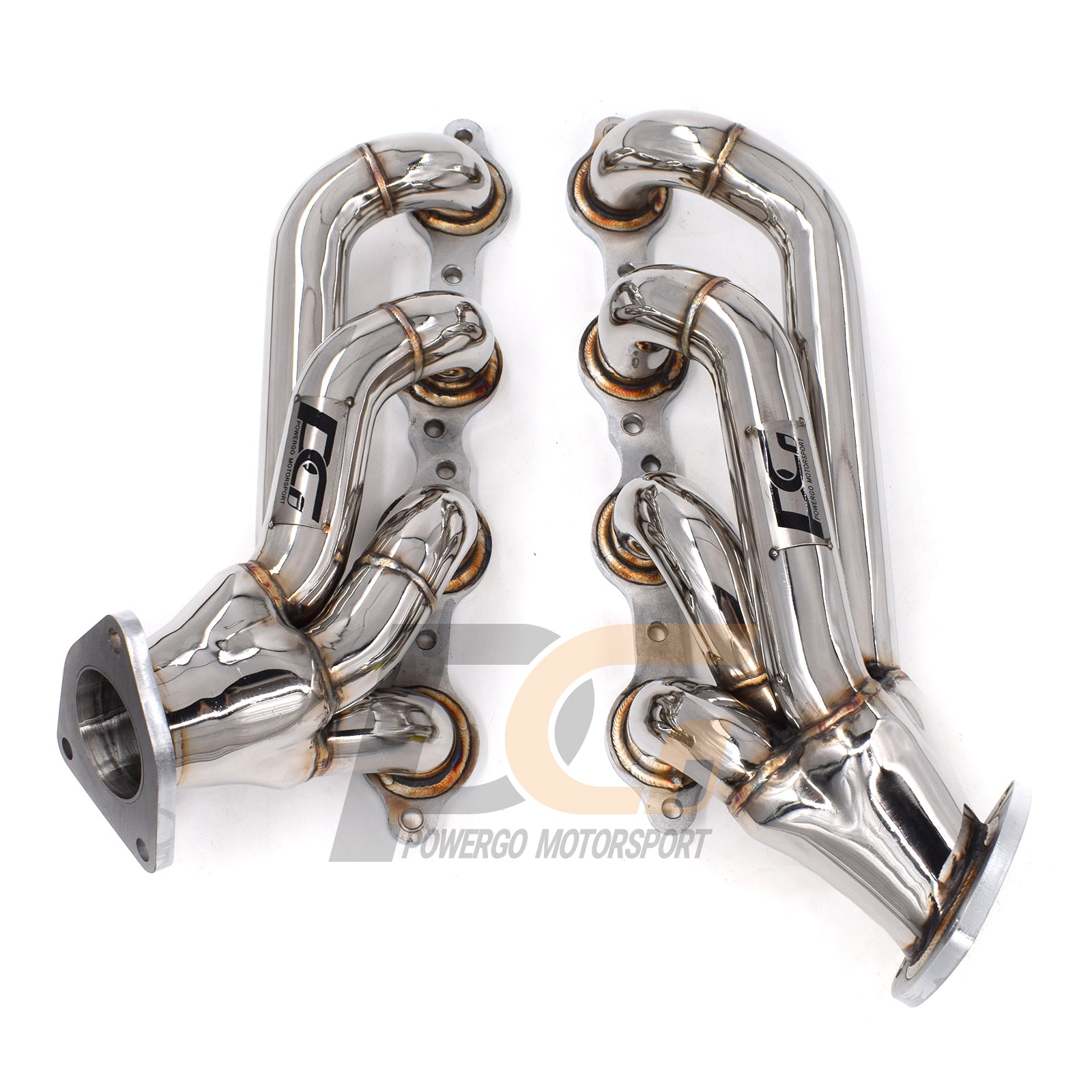 Exhaust Shorty Headers 1-3/4" x 2-1/2" | 304 Stainless Steel Polished ...